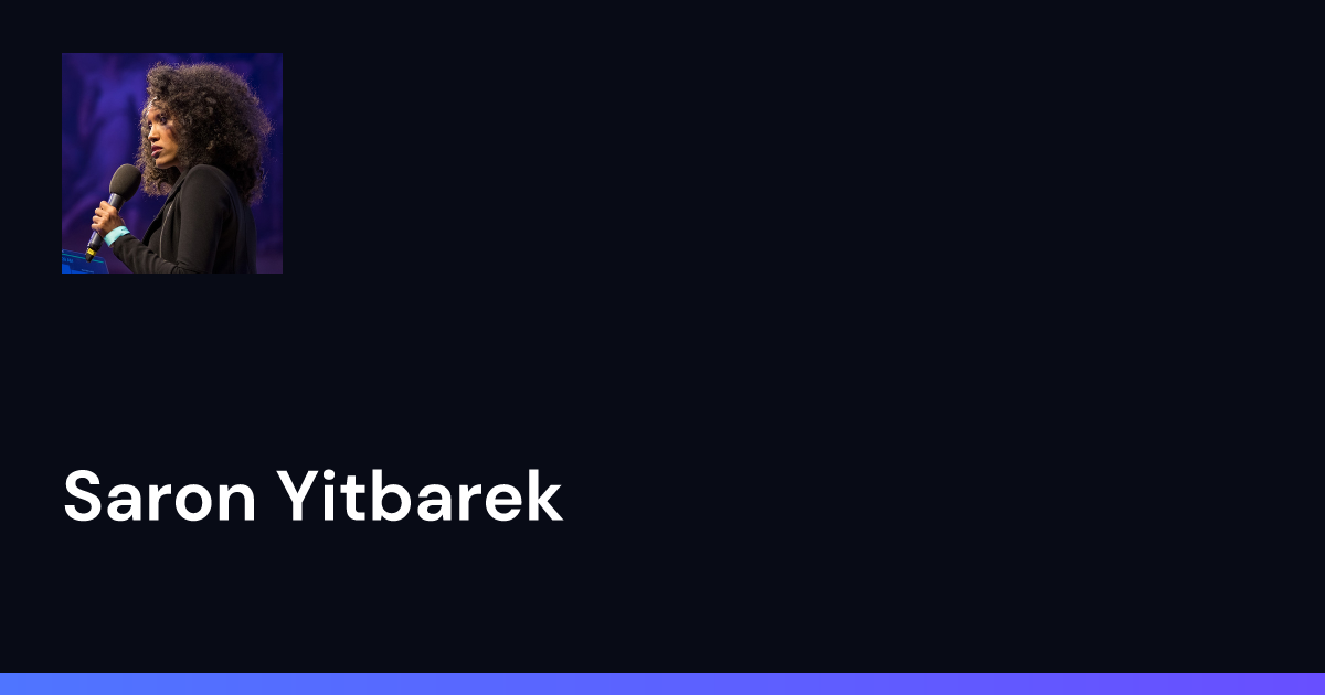 Saron Yitbarek is speaking at Epic Web Conf 2024 | Epic Web Dev