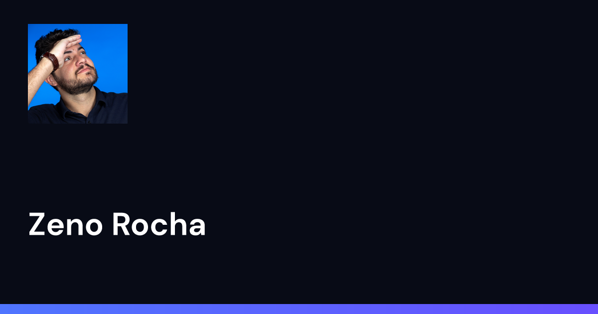 Zeno Rocha is speaking at Epic Web Conf 2024 | Epic Web Dev